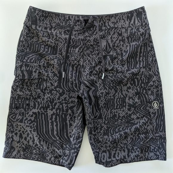 Volcom | Swim | Volcom Modtech Logo Plasm Print Boardshort Swim Trunks ...